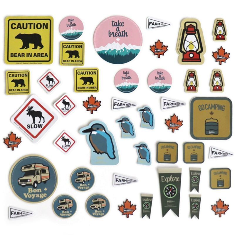 HIGHTIDE FARM HUT Travel Sticker (HMFH049) / ชุดสติ๊กเกอร์ท่องเที่ยว ...