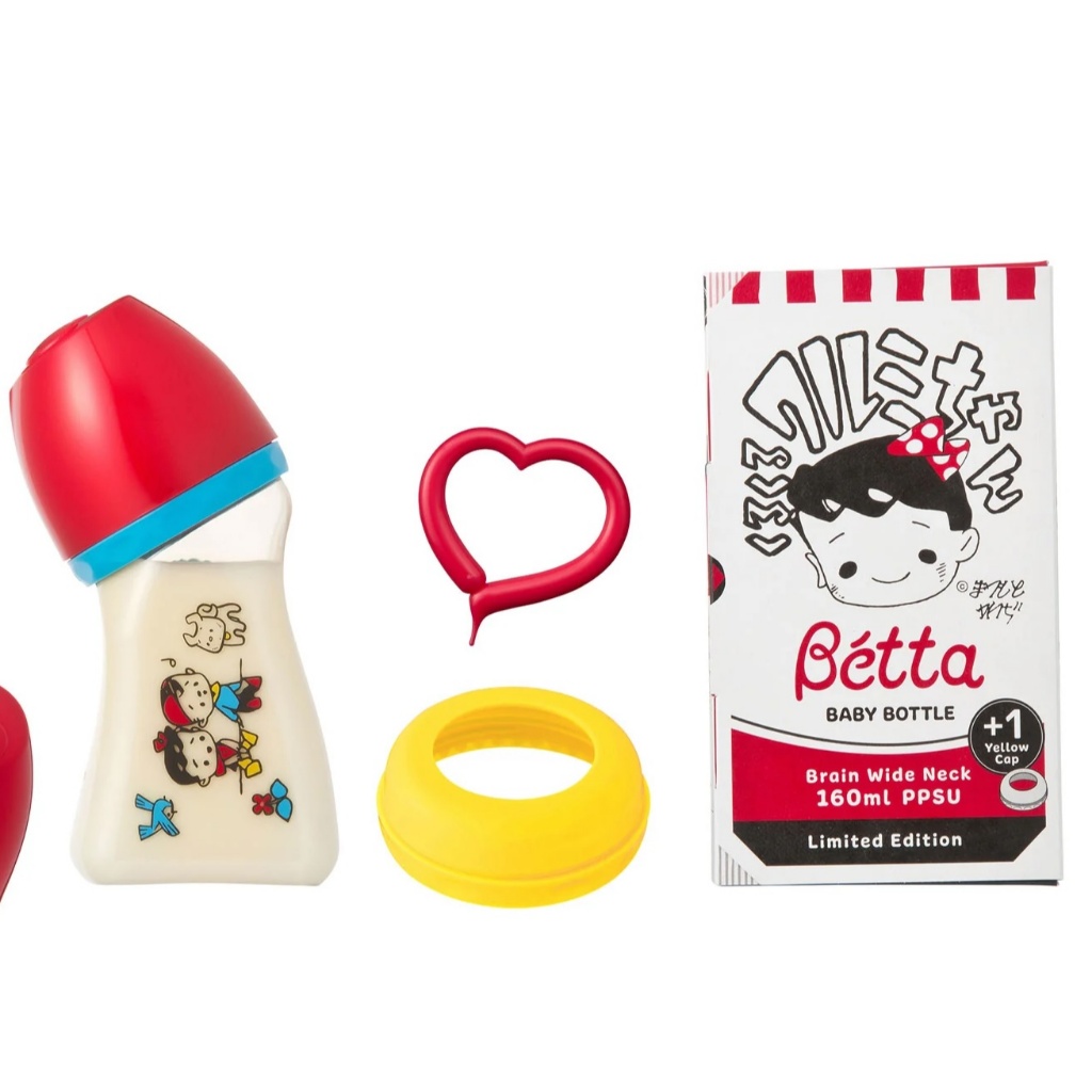 [แถมฟรีจุกนมเสริม Newborn 2 ชิ้น] ขวดนมคอกว้าง Doctor Betta Baby Bottle Brain Wide Neck KURUMI ...