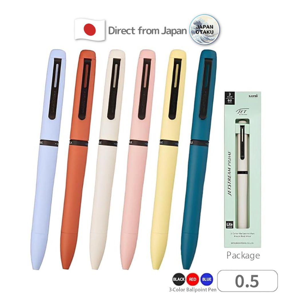 ปากกาลูกลื่น 3 สีแบบกดหมุน Jetstream Prime ขนาด 0.5 มม. ดินสอ Uni Mitsubishi - ญี่ปุ่น | Shopee ...