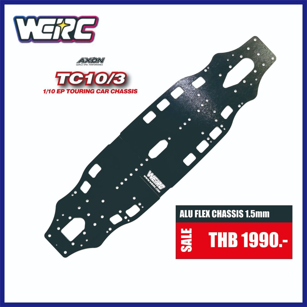WEIRC Alu Flex Chassis for AXON TC10/3 อะไหล่เพลทรถบังคับ | Shopee Thailand