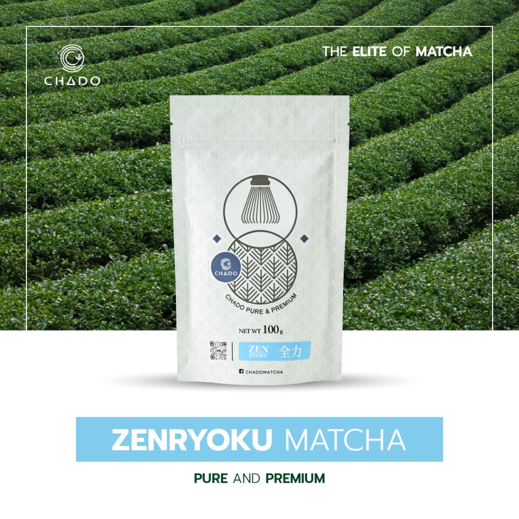 CHADO ZENRYOKU MATCHA ผงชาเขียวมัทฉะ 100% ตราชาโดะ | Shopee Thailand