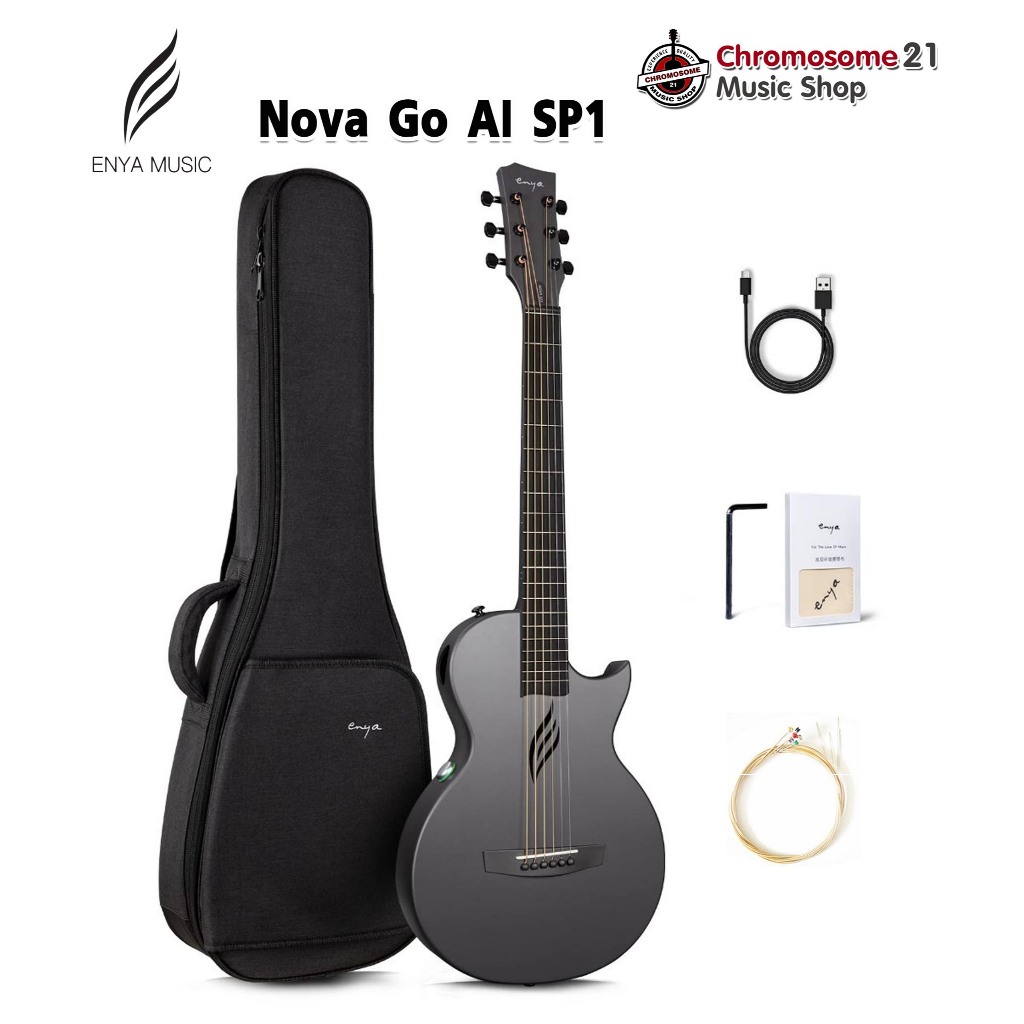กีตาร์โปร่งไฟฟ้า Enya Nova Go AI SP1 (สี Black) | Shopee Thailand