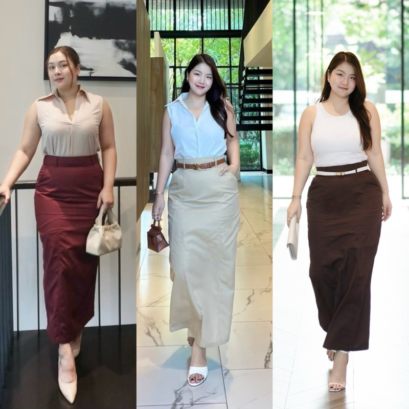กระโปรงพรางหุ่น ใส่แล้วผอมมาก M-10XL รุ่น Ava | Shopee Thailand