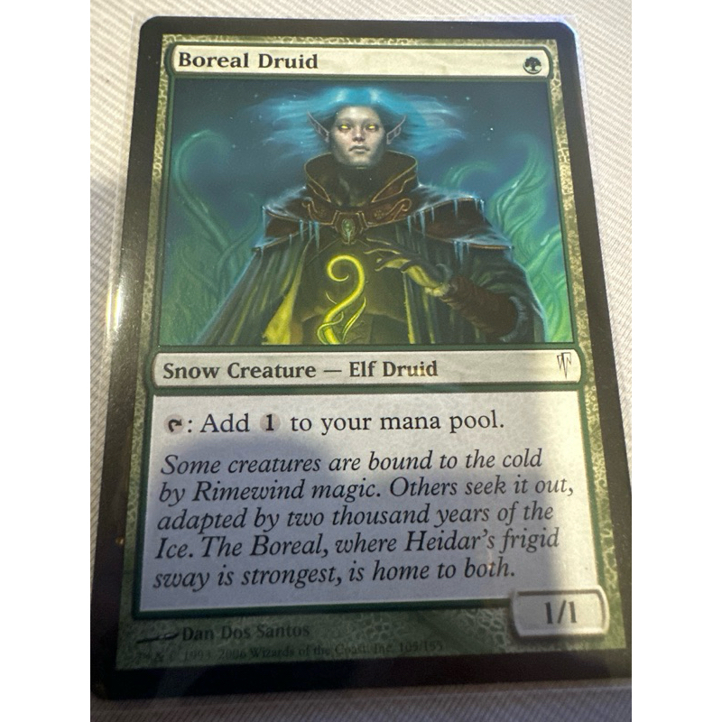Boreal Druid การ์ด Magic The Gathering ของแท้ จากชุด Coldsnap | Shopee Thailand