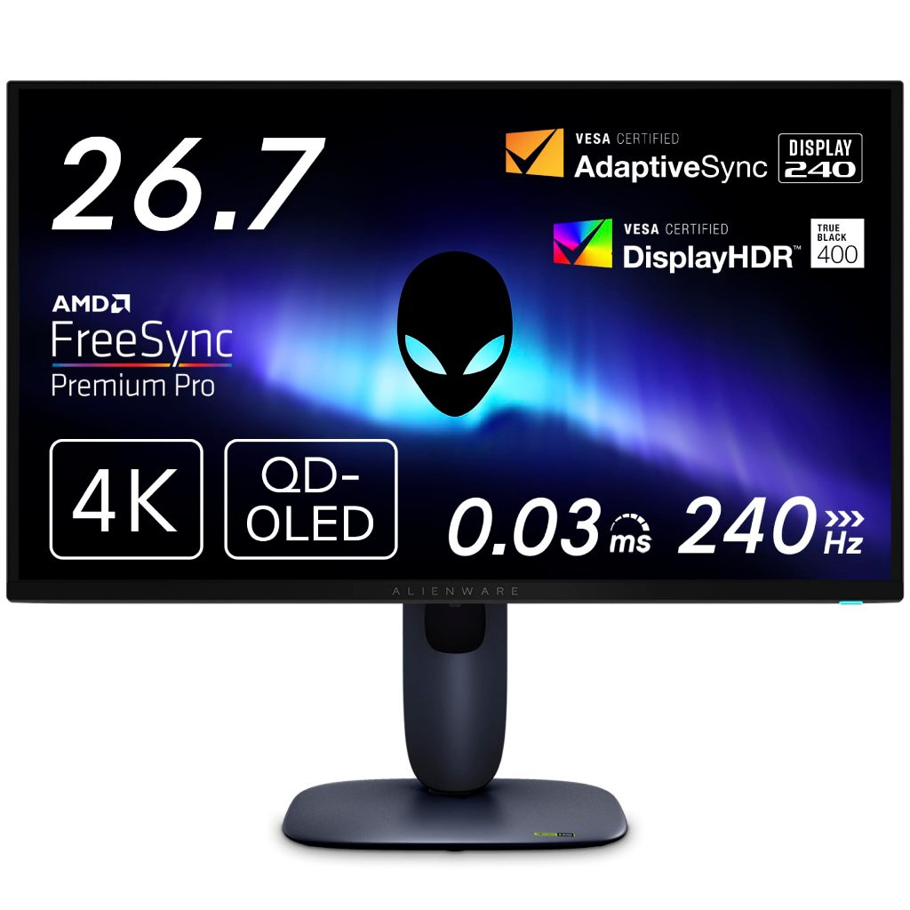 Alienware 27 4K QD-OLED Gaming Monitor AW2725Q - 26.7" 4K UHD QD-OLED ...