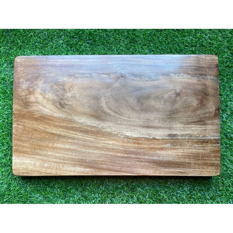 เขียงไม้ตะพรุนหิน แบบเหลี่ยมขนาดใหญ่ (ขนาด 23x13.4x1.7 นิ้ว) **แช่ ...