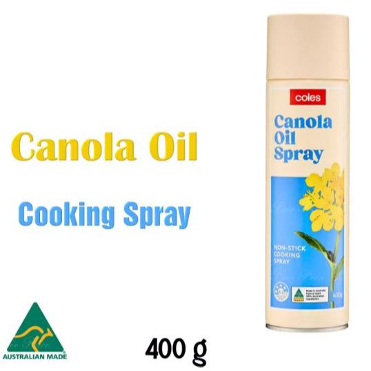 Coles Canola Oil Spray 400ml โคลส์ สเปรย์ น้ำมันคาโนล่า กระป๋อง แคลอรี ...