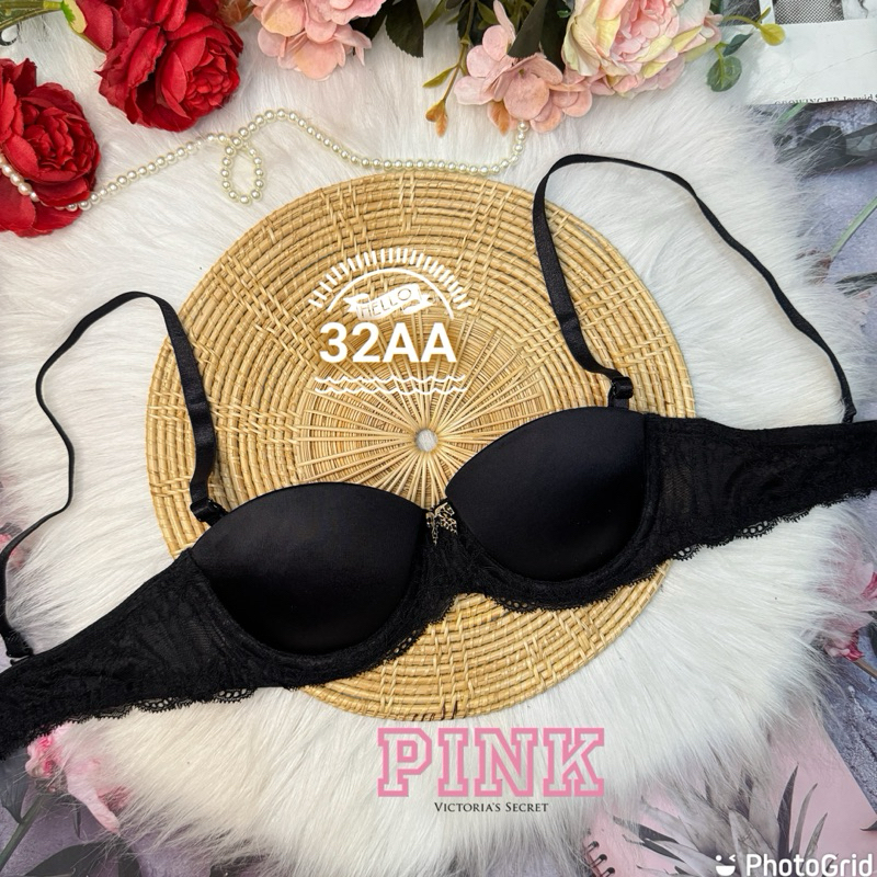 PINK Victoria’s Secret 32AA ใหม่มาก ฟองกลาง เปลี่ยนสาย | Shopee Thailand