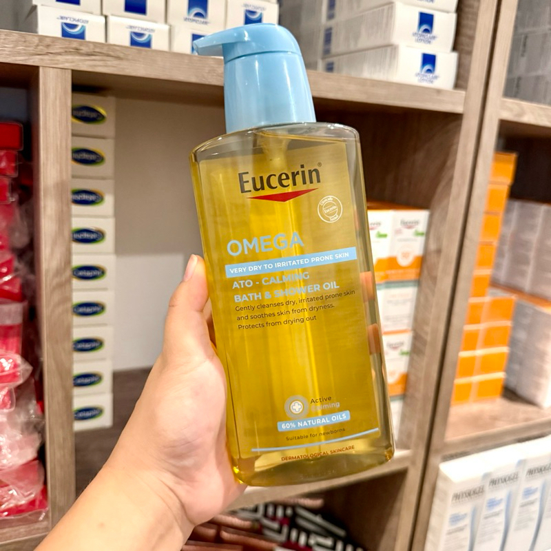 Eucerin OMEGA ATO - CALMING BATH & SHOWER OIL400ml. ยูเซอริน โอเมก้า อะ ...