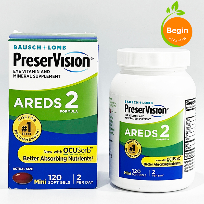 วิตามินบำรุงตา PreserVision AREDS 2 จาก Bausch + Lomb ของแท้ ขายดี#1 ในอเมริกา | Shopee Thailand