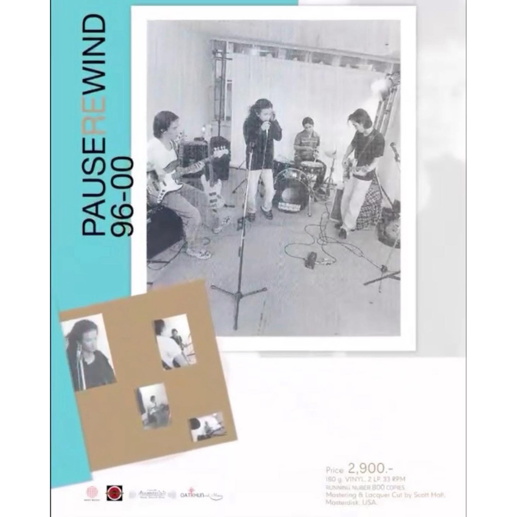 VINYL แผ่นเสียง Pause Rewind 96-00 (2LP) *ปั้มใหม่ 2025 แผ่นใหม่ในซีล ...