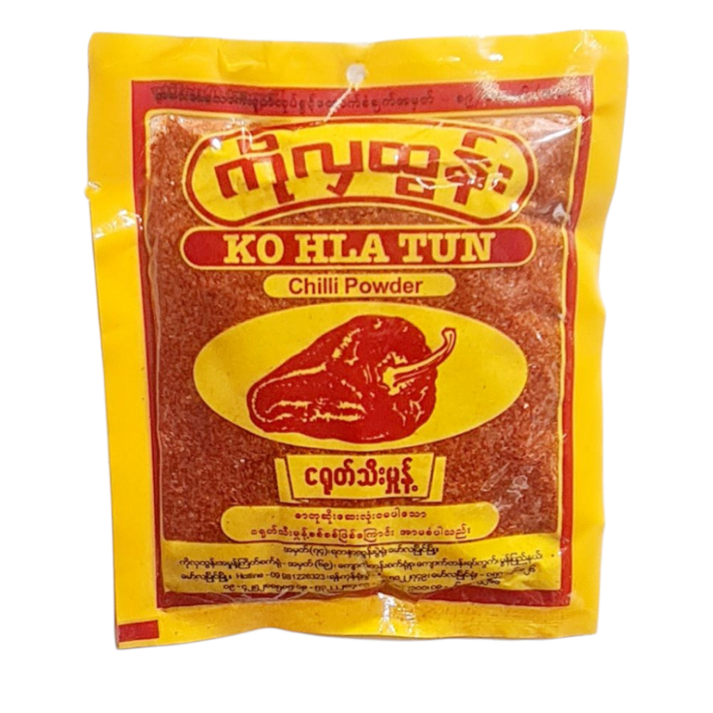 1แพค10ห่อ พริกป่น KO HLA TUN พริกป่นโกลาทูน 80g /160 g พริกป่นพม่า พริก ...
