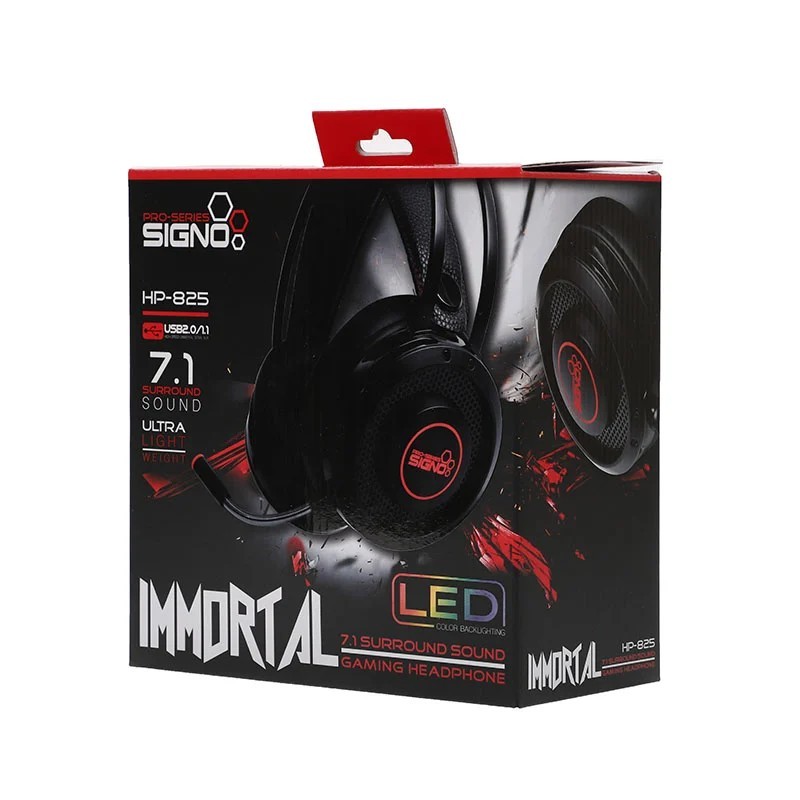 หูฟังเกมมิ่ง Signo Pro-Series HP-825 หูฟังคอม Gaming Headset USB 7.1 ...
