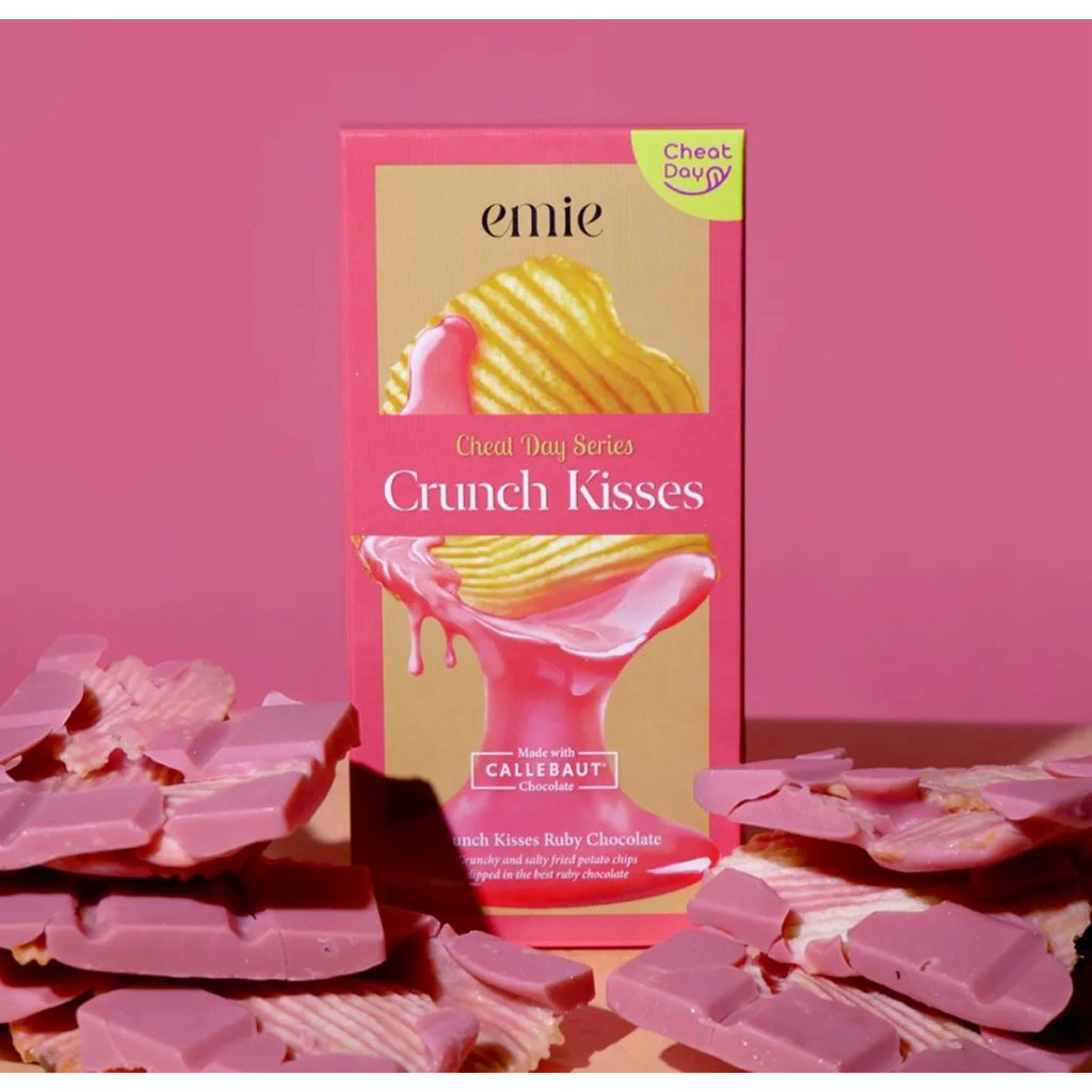 (ส่งด่วน) Emie Crunch Kiss Gold/Milk/Ruby Sugar Free Dubai Milk/Dark ...