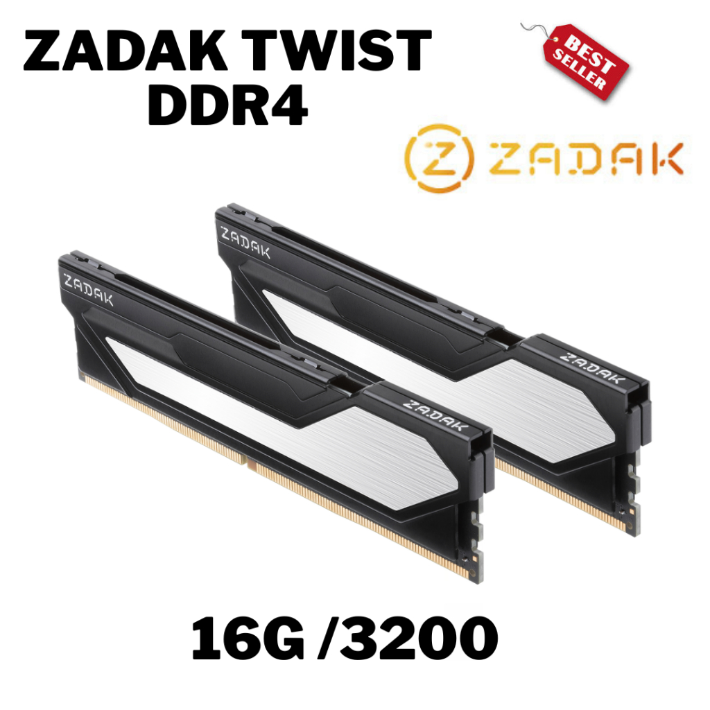 RAM (แรม) ZADAK TWIST DDR4 16*1 /3200 linted lifetime warranty | Shopee ...