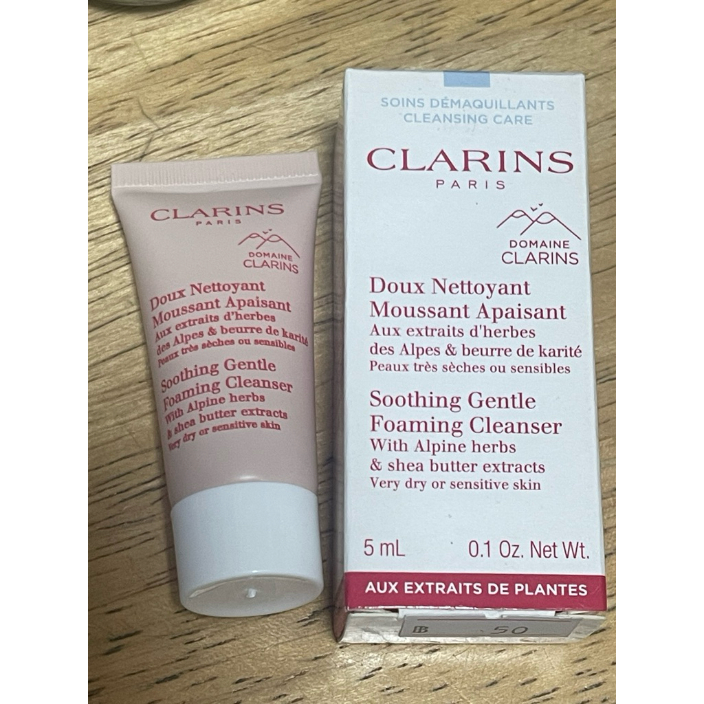 ป้ายไทย CLARINS Soothing Gentle Foaming Cleanser With Alpine herbs ...