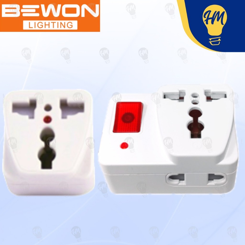 Bewon ปลั๊กแปลง 2 ขา ขาทองเหลือง | Shopee Thailand