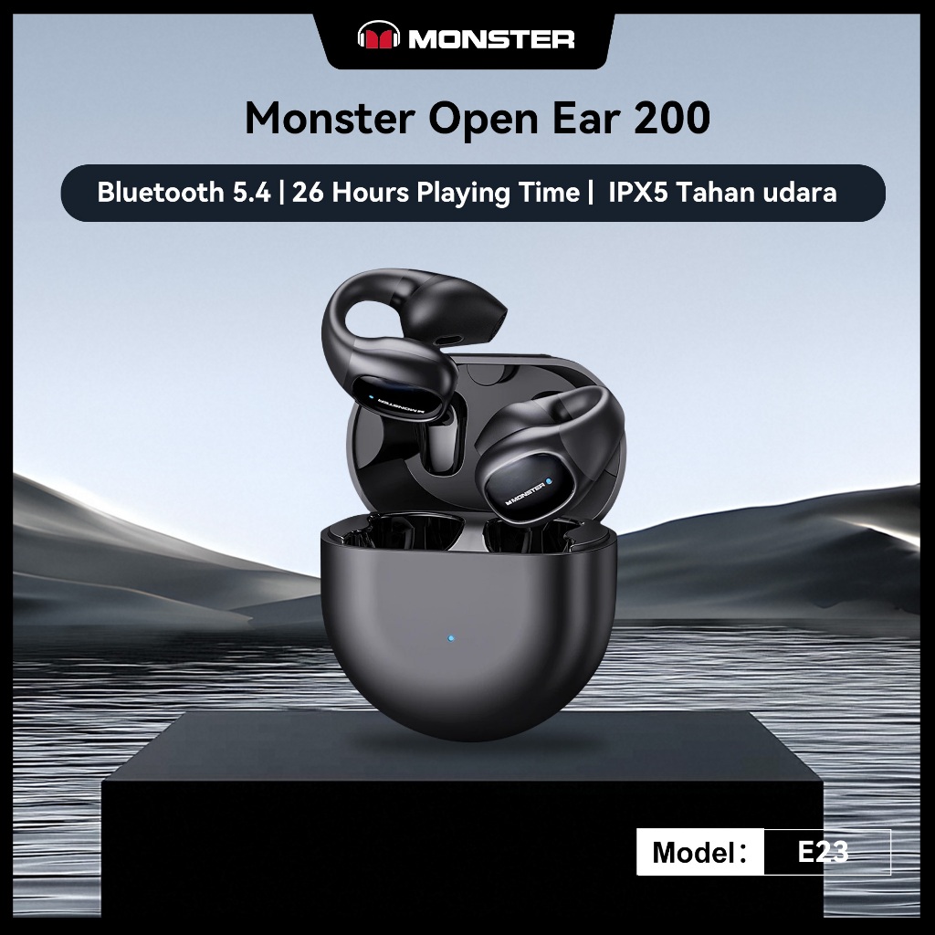 Monster Open Ear 200 หูฟังเปิดหู สวมใส่สบายมั่นคง แบตเตอรี่ 26 ชม. ลด ...