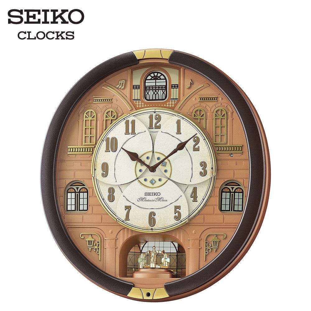 Seiko Clock นาฬิกาแขวน Seiko รุ่น QXM601B มีเสียงตีเพลง | Shopee Thailand