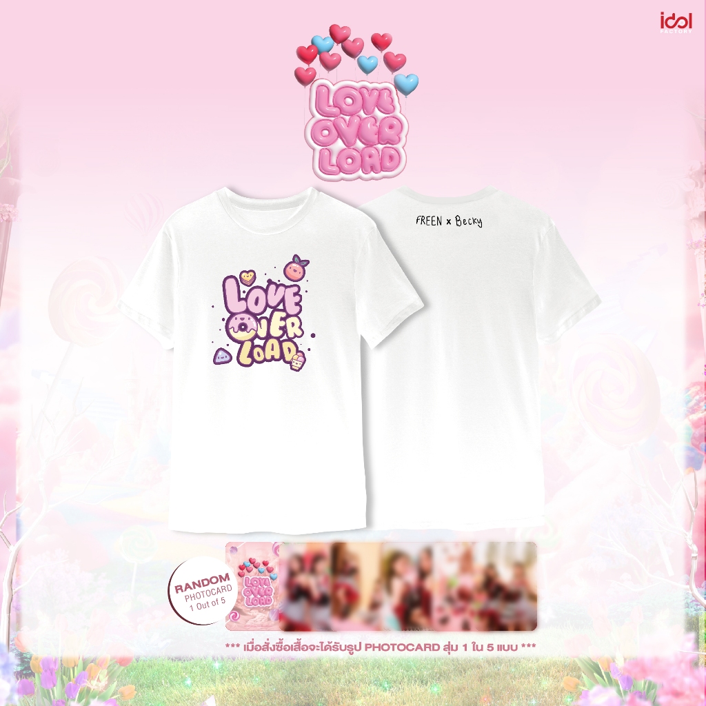 เสื้อยืด LOVE OVERLOAD T-SHIRT (White) | Shopee Thailand