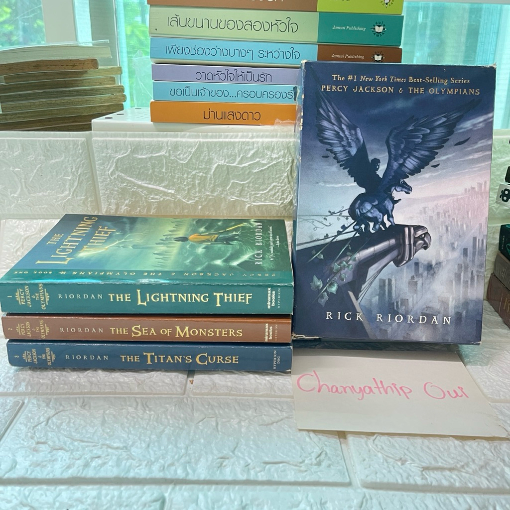 NOVEL The Lightning Thief (Box Set) โดย Rick Riordan (หนังสือภาษาอังกฤษ ...