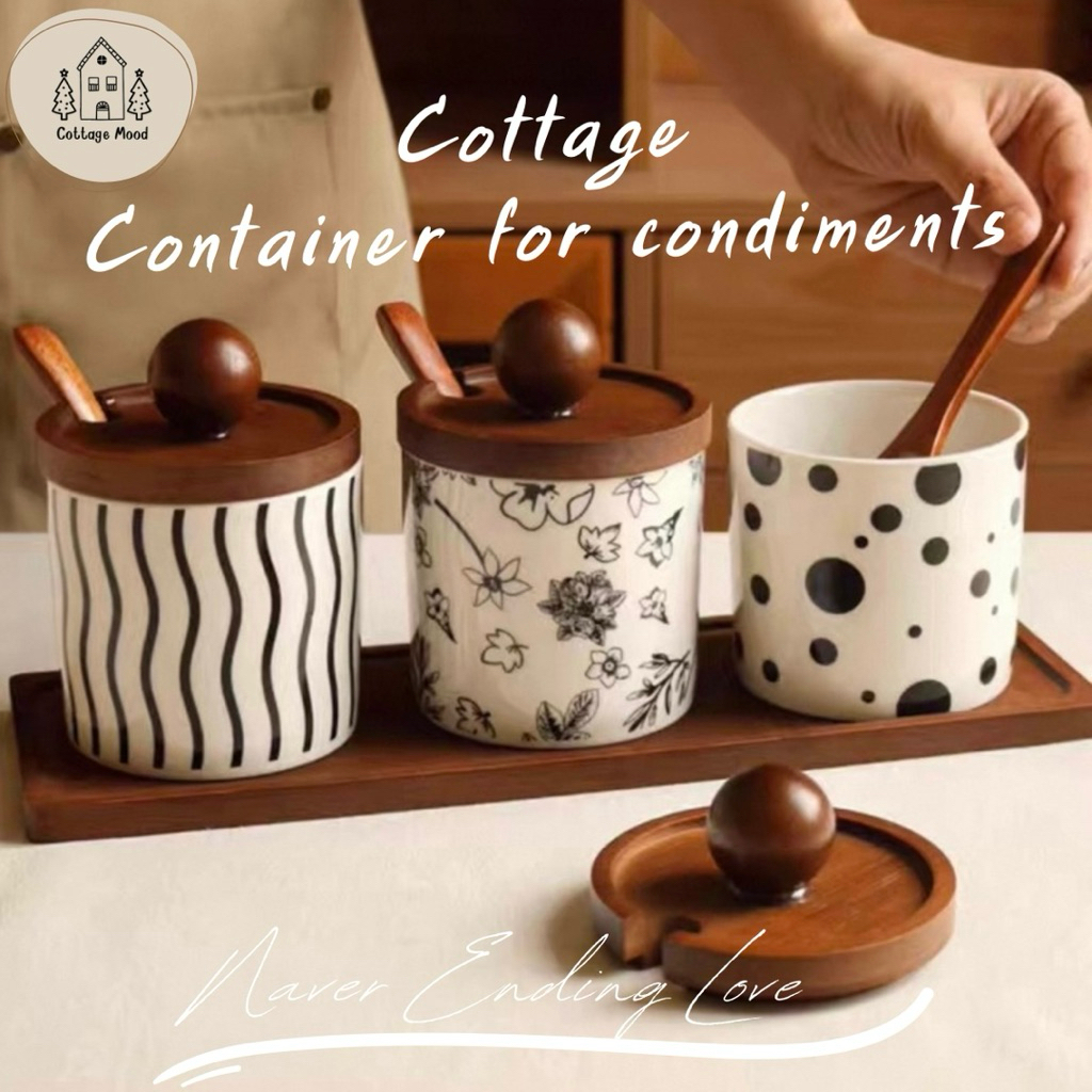 Cottage Container for condiments ภาชนะใส่เครื่องปรุง | Shopee Thailand