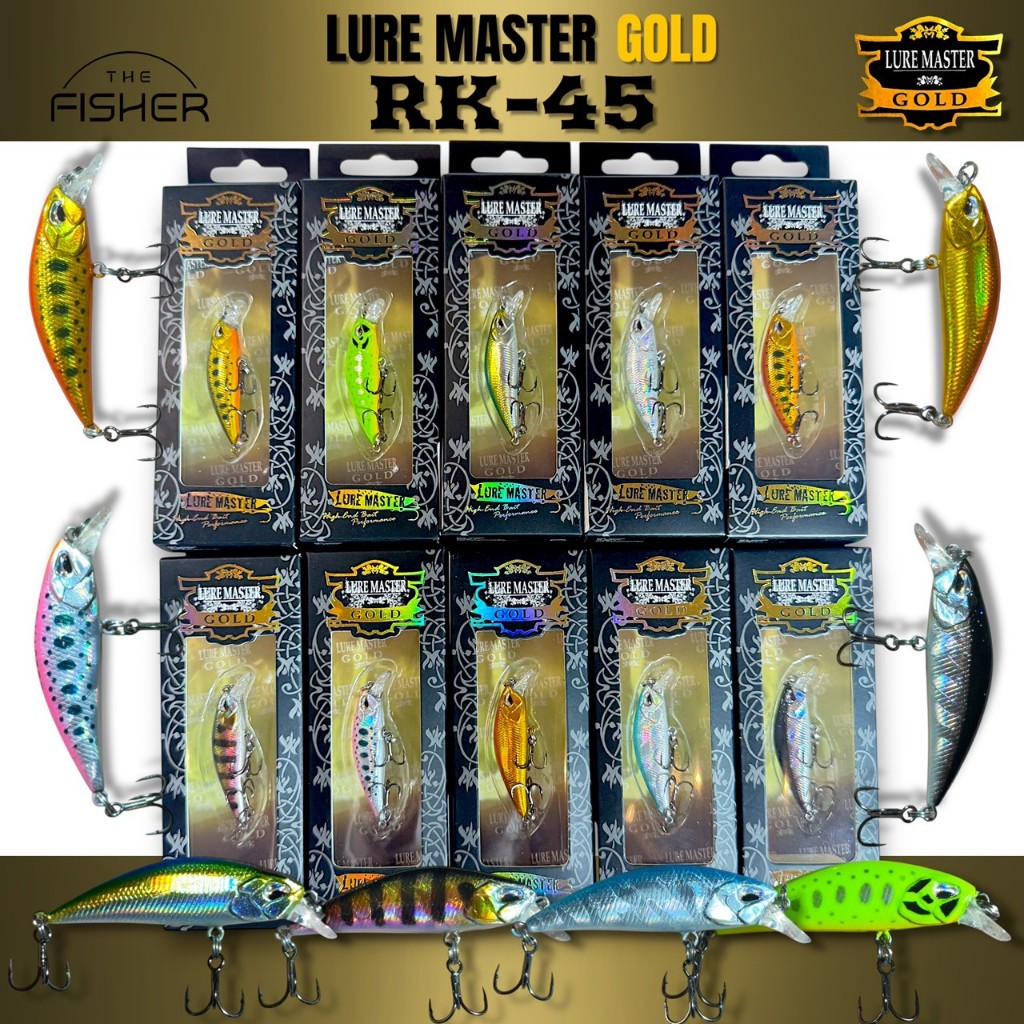 A12 LURE MASTER GOLD เหยื่อปลั๊ก(Sinking) รุ่น RK-45 หนัก 5 กรัม ...