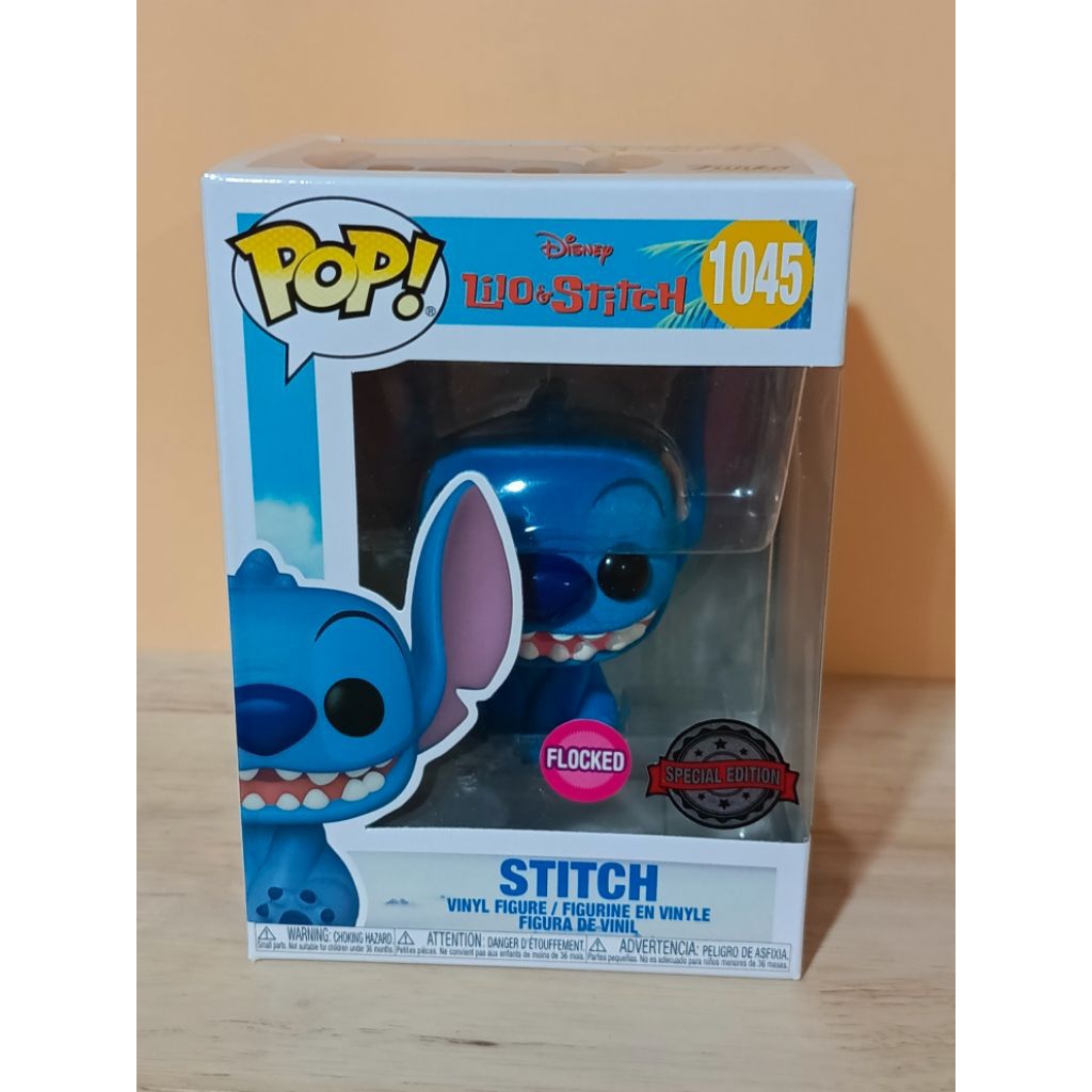 Funko Pop! : Lilo & Stitch - Smiling Seated Stitch Flocked [ กล่อง ...