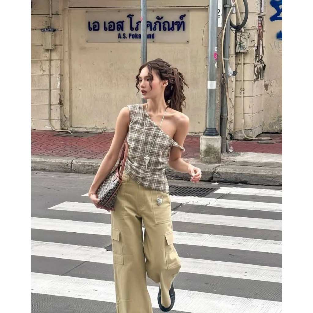 CADY SCOTT BROWN TOP | Shopee Thailand