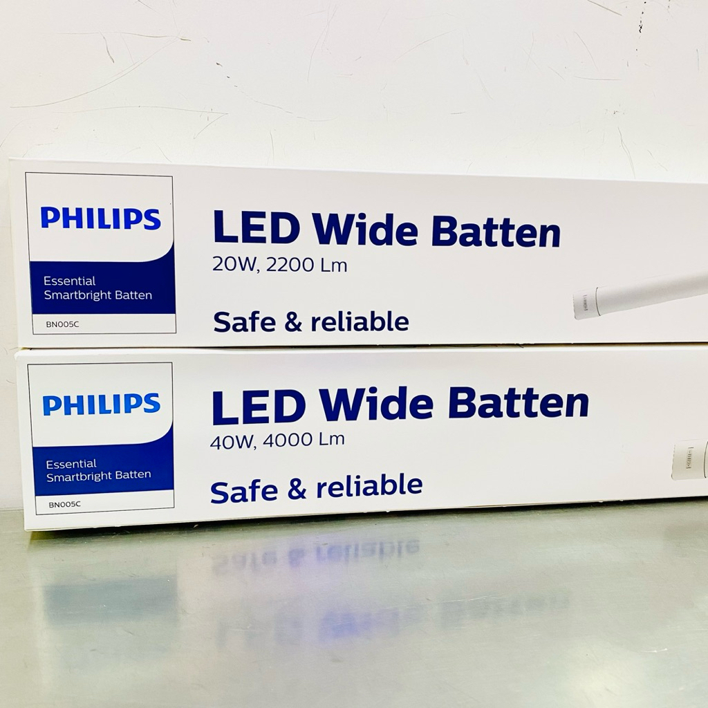 PHILIPS โคมไฟ LED Wide Batten 20W 40W 6500K รุ่น BN005C | Shopee Thailand