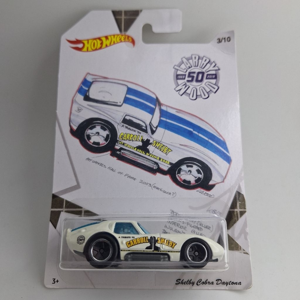 รถเหล็ก Hotwheels SHELBY COBRA DAYTONA LARRY WOOD 3/10 (ib41) | Shopee ...