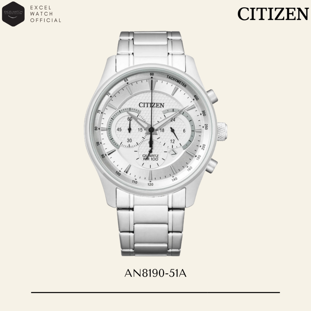 [ Excel Watch ] CITIZEN นาฬิกาซิติเซน รุ่น AN8190-51A Quartz ...