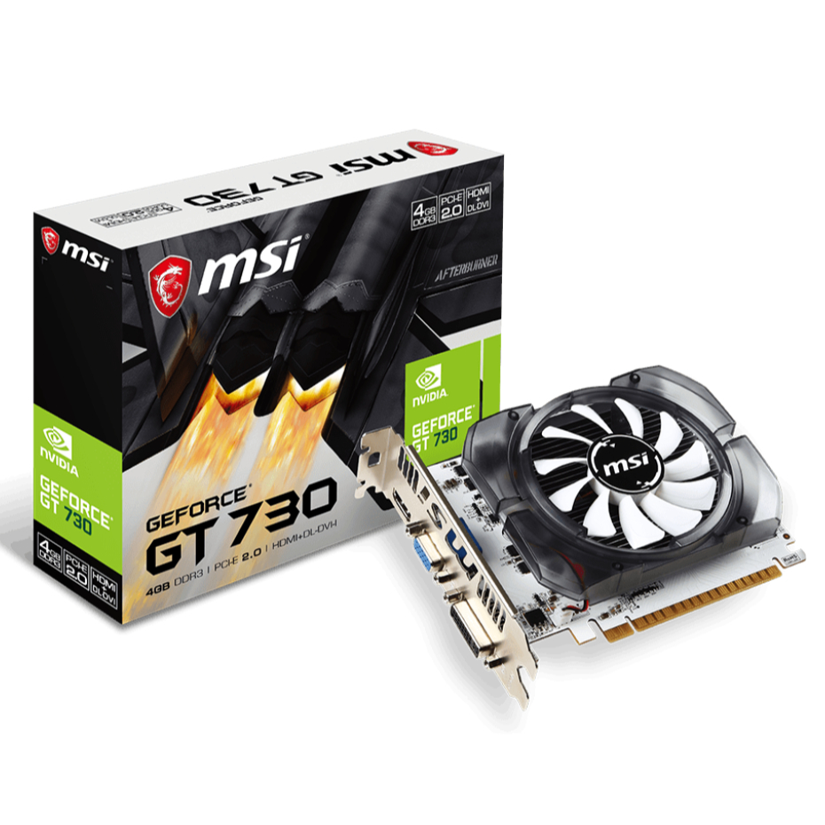 VGA MSI GEFORCE GT 730 4GD3V2 - 4GB DDR3 (N730-4GD3V2) | Shopee Thailand