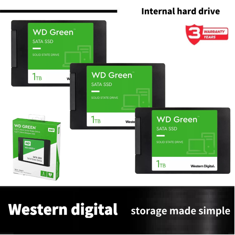 WD Series Blue Green Solid State Drives 240GB/480GB/500GB/1TB 2.5'' SSD ...