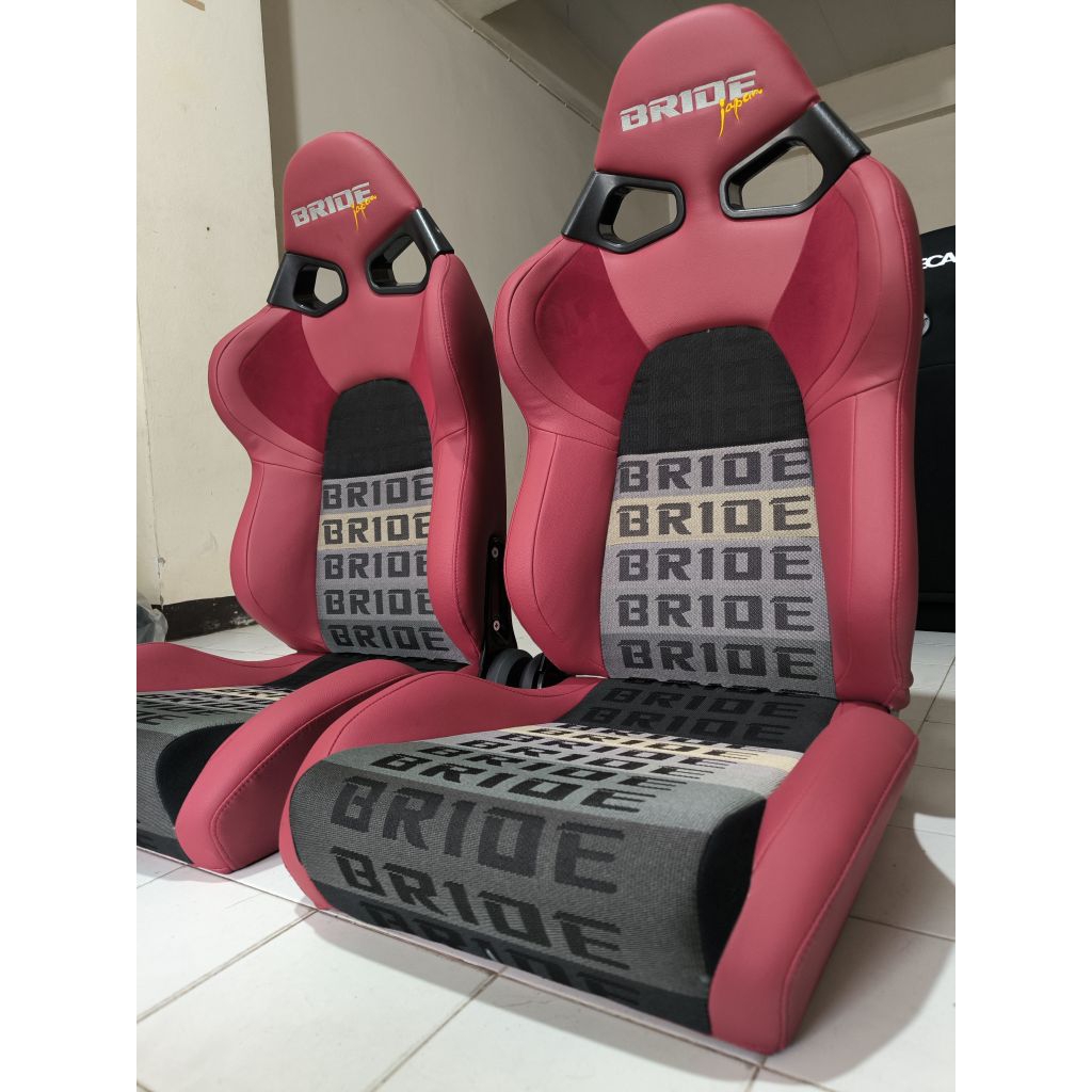 เบาะวอก้า BRIDE VORGA งานหนัง ผ้ากลางลาย ดูแลรักษาง่าย แถมฟรี‼️รางสไลด์ ...