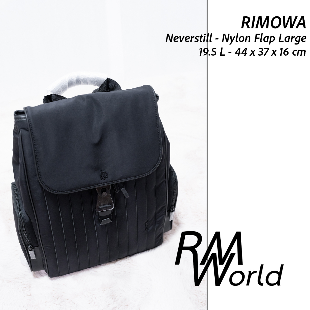 Rimowa Never Still Nylon Flap Backpack Large - Black | Shopee Thailand