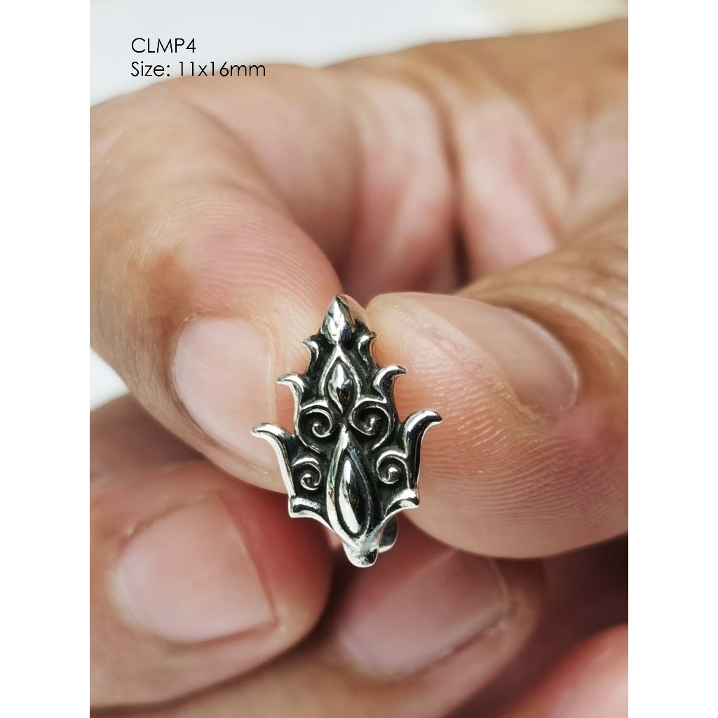 CLMP4Silver925 amulet casing clamp self-installation จี้ประดับกรอบพระ ...