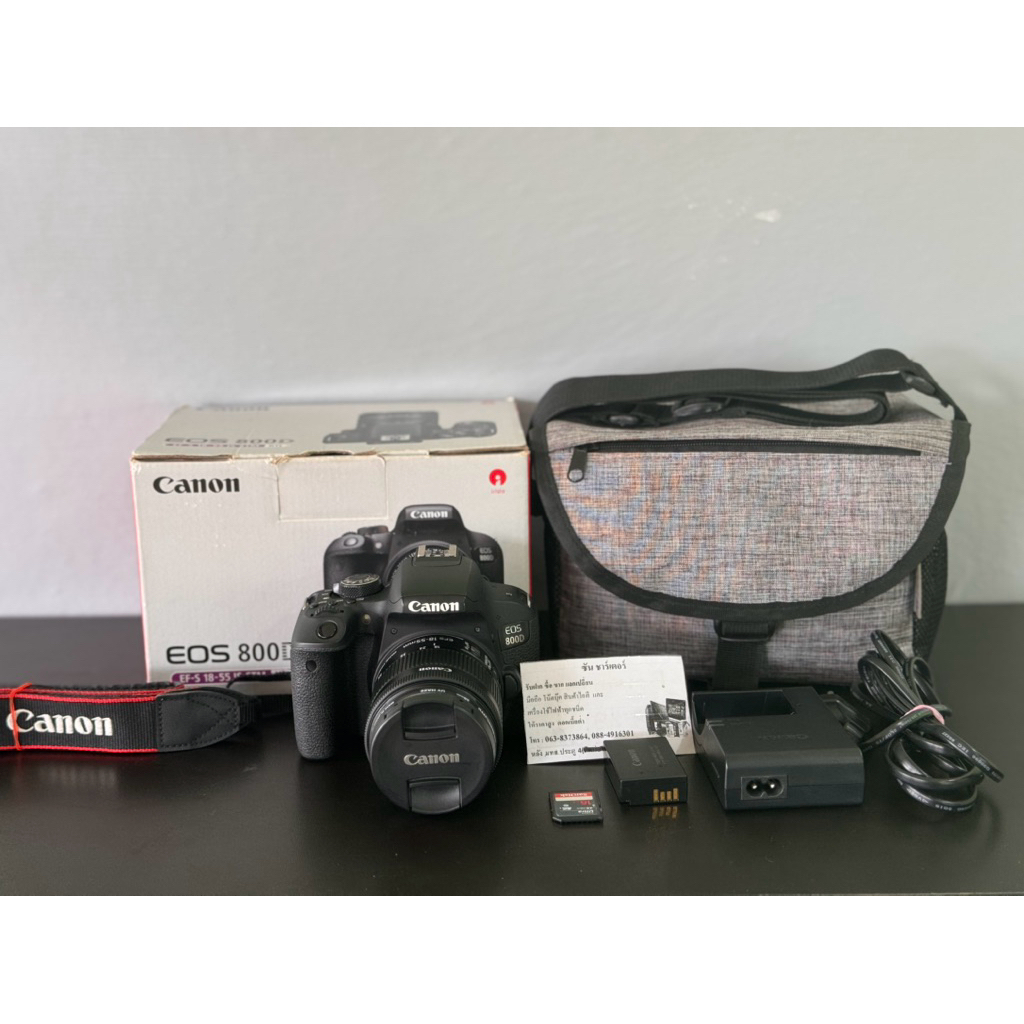 กล้อง Canon Eos 800D+ 18-55mm STM (มือสอง สภาพดี) | Shopee Thailand