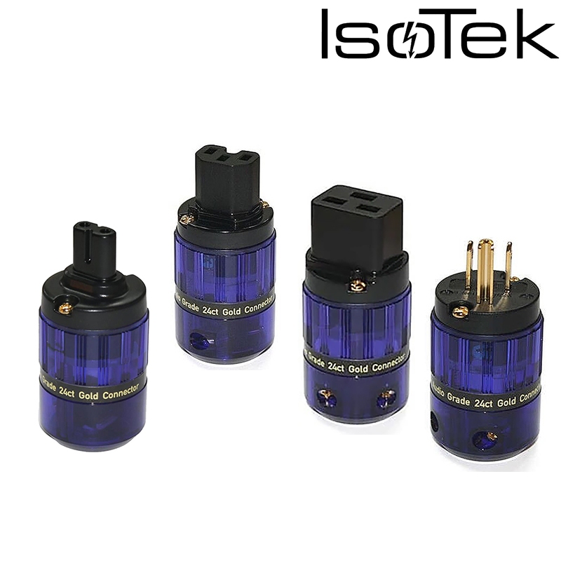 หัว ท้าย IsoTek IEC C15 C7 C19 US 3-pin Power Plug Gold ของแท้ศูนย์ไทย ...