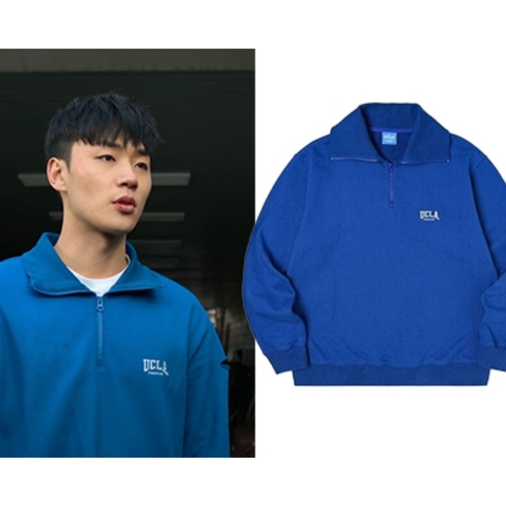 เสื้อสเวสเตอร์ Hyun-tak Sweatshirt มีซิปแบรนด์ UCLA แบบซีรีส์เกาหลี ...