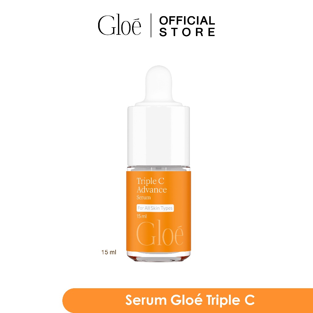 เซรั่มส้ม Gloe : TRIPLE C ADVANCE SERUM ตัวช่วยผิวสวย บล็อคความหมองคล้ำ ...