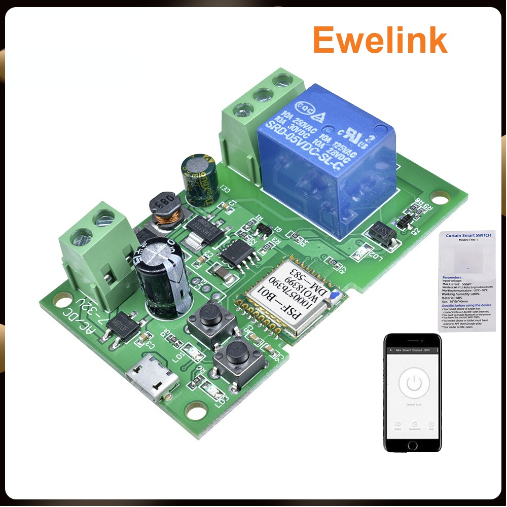 Sonoff ควบคุมผ่านแอพ Ewelink เปิดปิดไฟ เครื่องใช้ไฟฟ้าผ่านมือถือ รีเลย์ ...