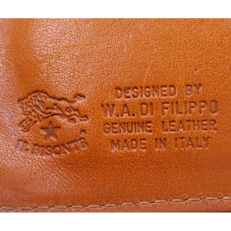 กระเป๋าสตางค์ IL BISONTE GENUINE LEATHER MADE IN ITALY | Shopee Thailand