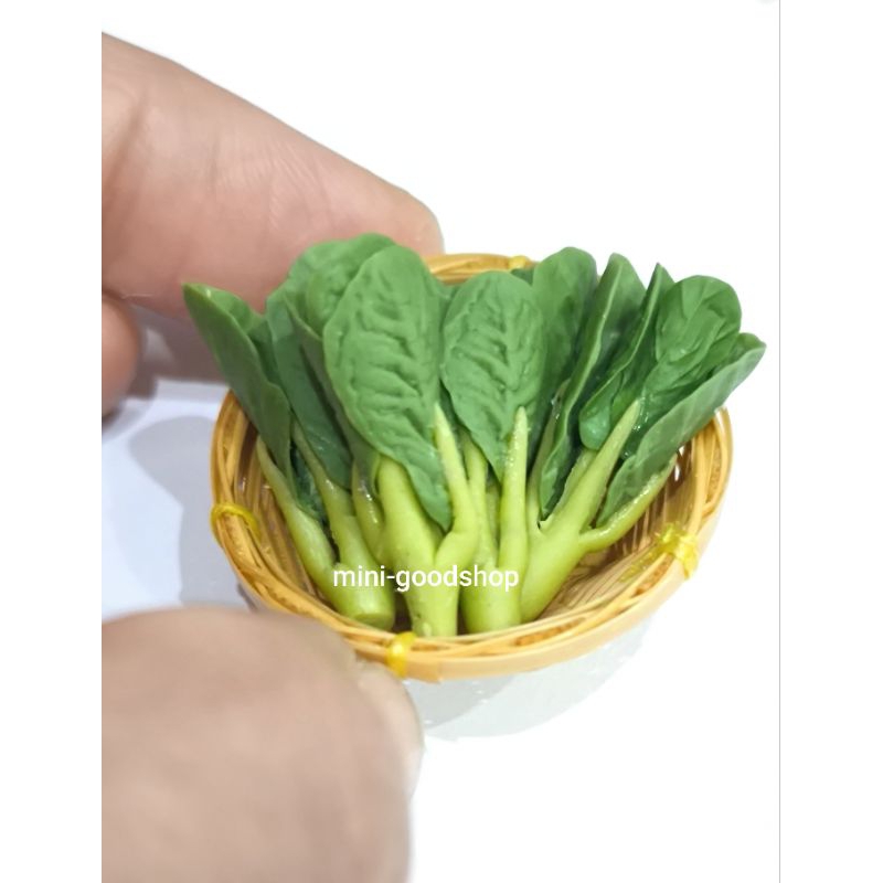 #ผักจิ๋ว #ของจิ๋ว #ผักคะน้าจิ๋ว 1ต้น สเกล1:12 #Miniature vegetables #งานปั้นจิ๋ว ละเอียด ...