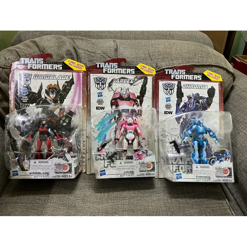 transformers idw เช็ตสามสาว arcee chromia windblade | Shopee Thailand