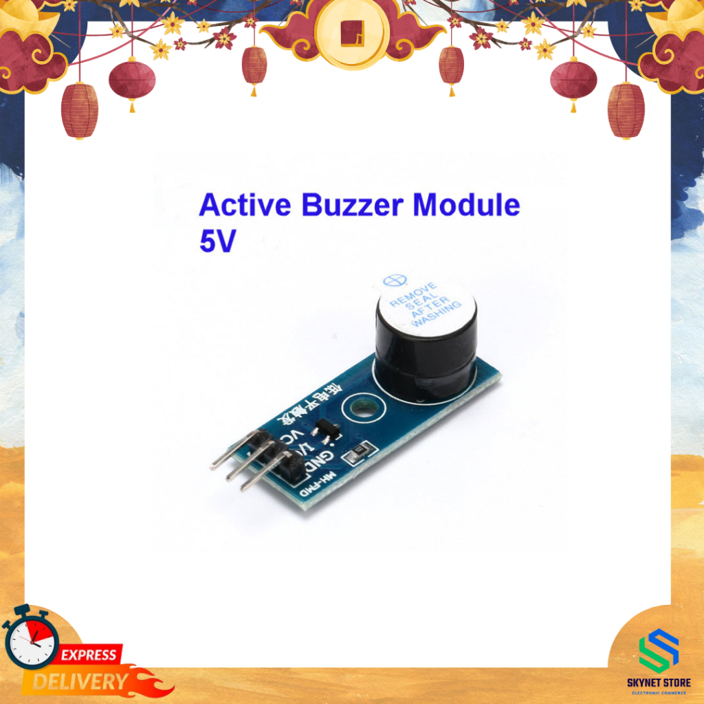Active Buzzer Module (บัซเซอร์ รวมวงจรกำเนิดความถี่ เข้าไว้ในชิ้น ...