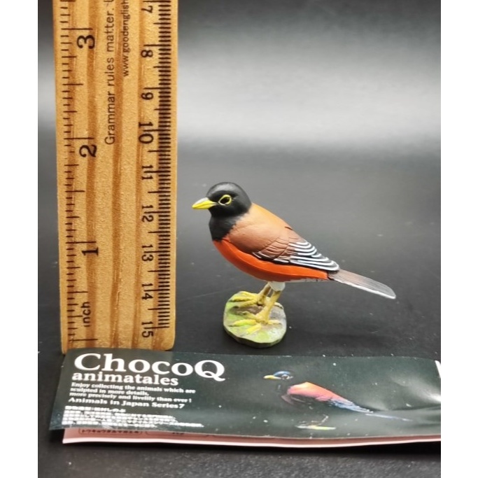 ฟิกเกอร์ สัตว์ จิ๋ว นก Kaiyodo Animatales Choco Q Series 7 Izu Thrush ...