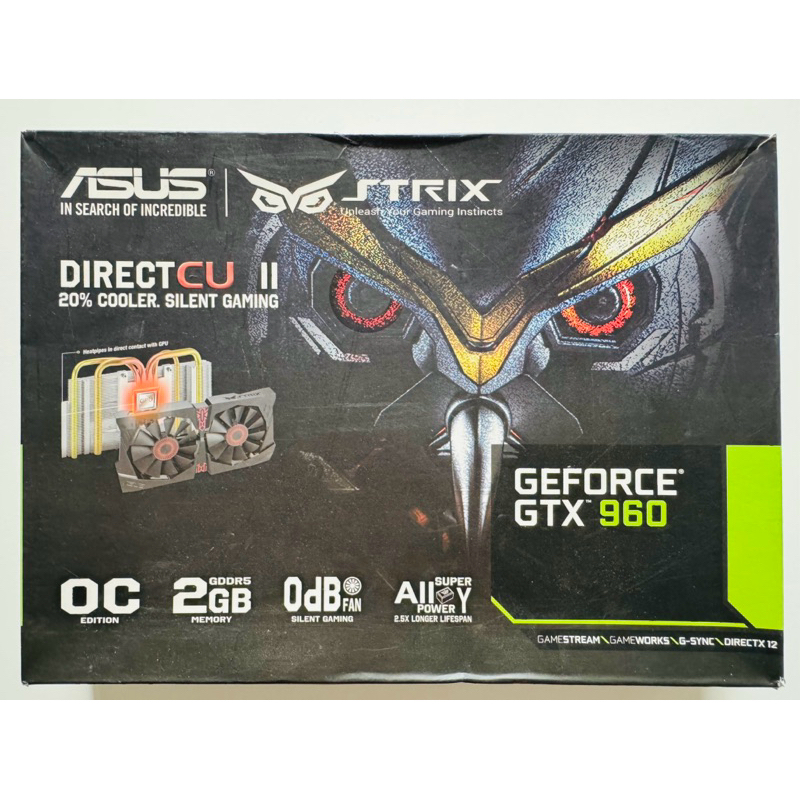 VGA (การ์ดจอ) ASUS STRIX GTX 960 DirectCU II OC 2GB GDDR5 พร้อมส่ง ...