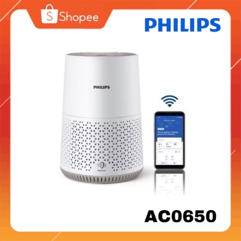[ประกันศูนย์ไทย 2 ปี] Philips Air Purifier เครื่องฟอกอากาศ รุ่น AC0650 ...