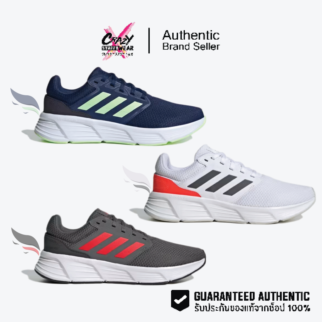 Adidas Galaxy 6 ของแท้ 100% ( IE8130 / HP2419 / GW4144 ) รองเท้าผู้ชาย ...